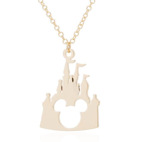 Bahati | Jewelry | Disney Magical Castle Mickey Gold Necklace | Poshmark